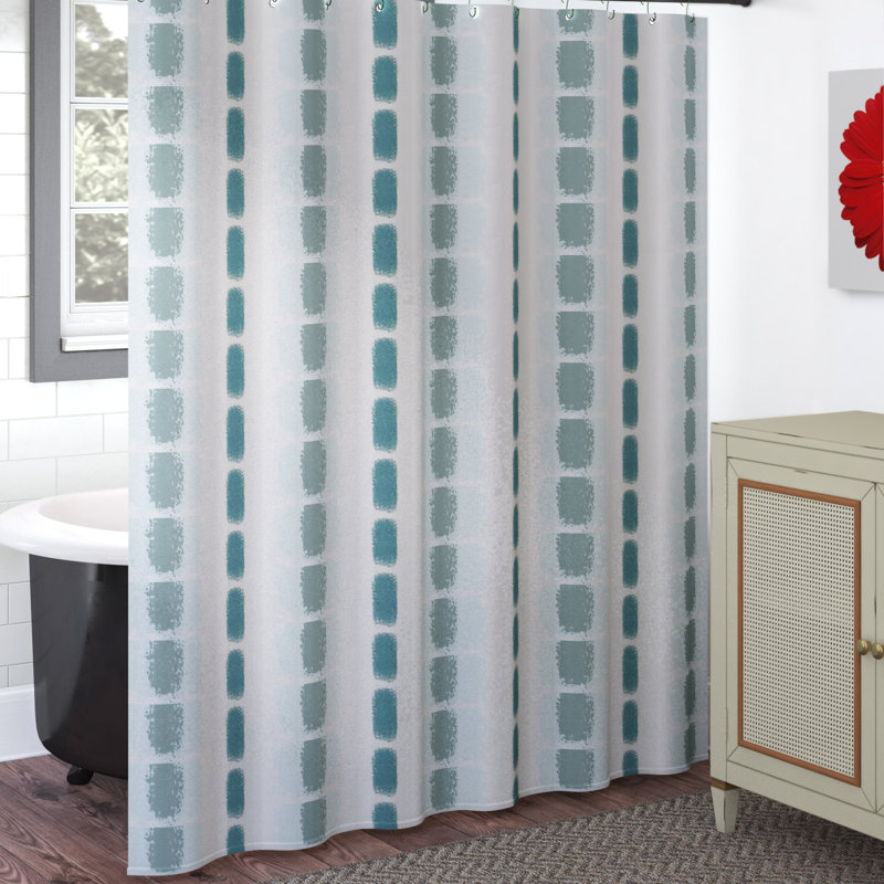 Ivy Bronx Leal Watercolor Stripe Single Shower Curtain Wayfair